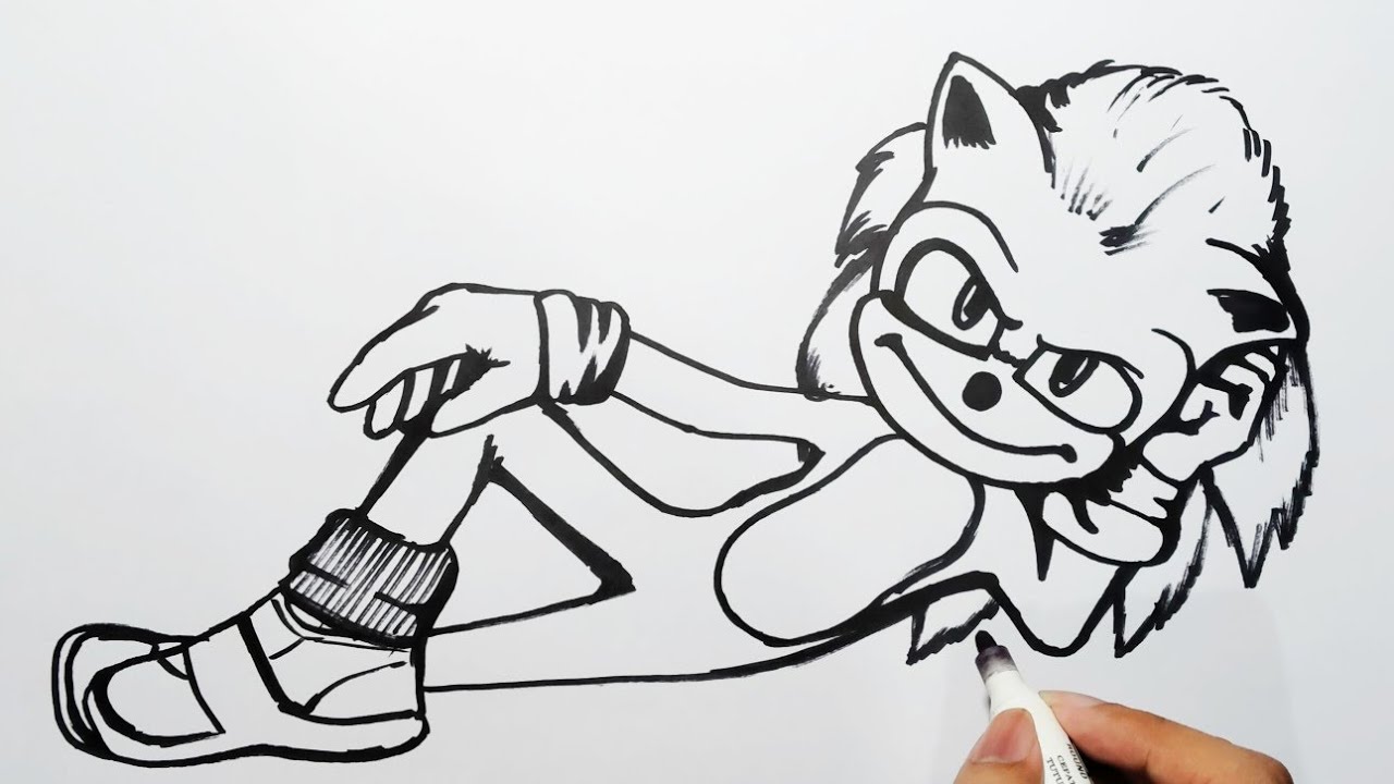 How to Draw Sonic the Hedgehog New Movie 2020 - YouTube