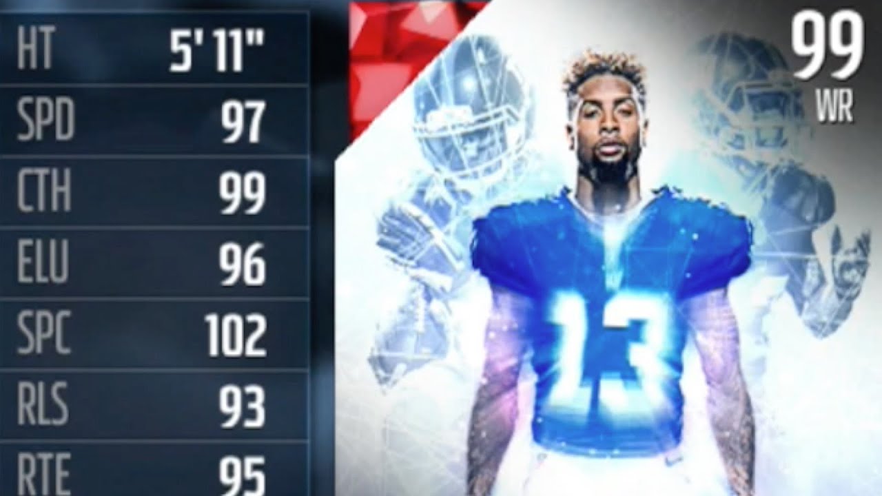 This is how OBJ Should look in Madden 20 Ultimate Team - YouTube