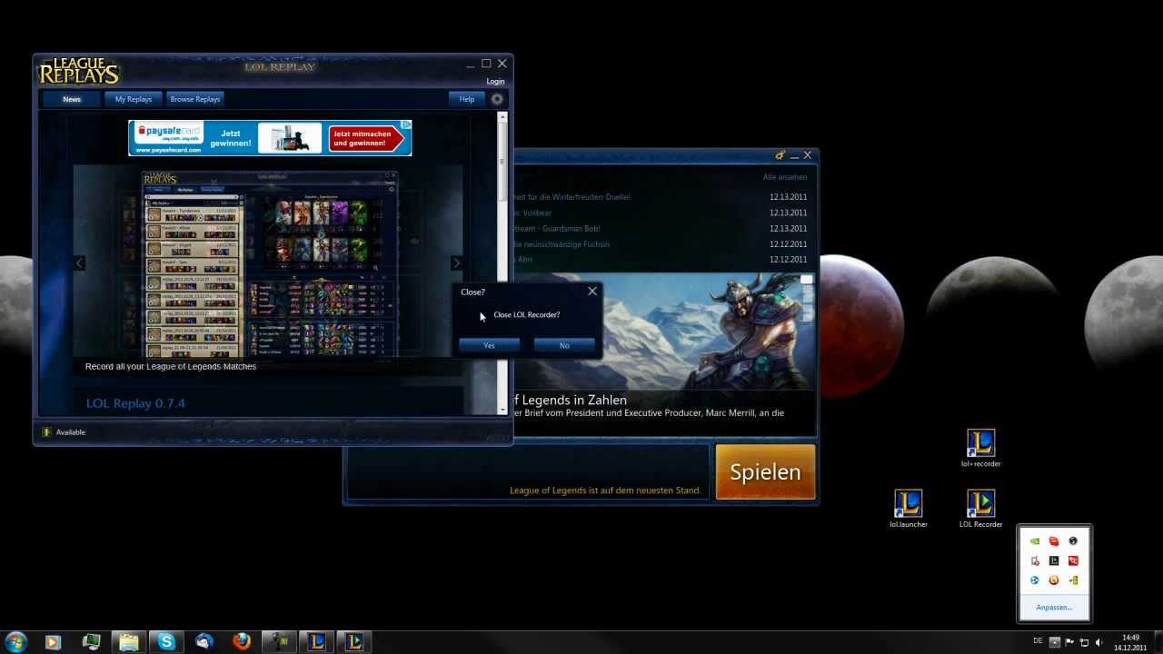 LoL Launcher und Replay zusammen starten | League of Legends Tipps ...