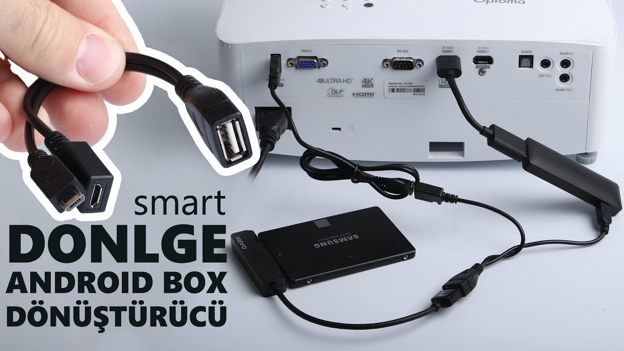 Android Dongle'ınız Android BOX'a Dönüştürecek Kablo : DKCBMICRITG2Y - YouTube