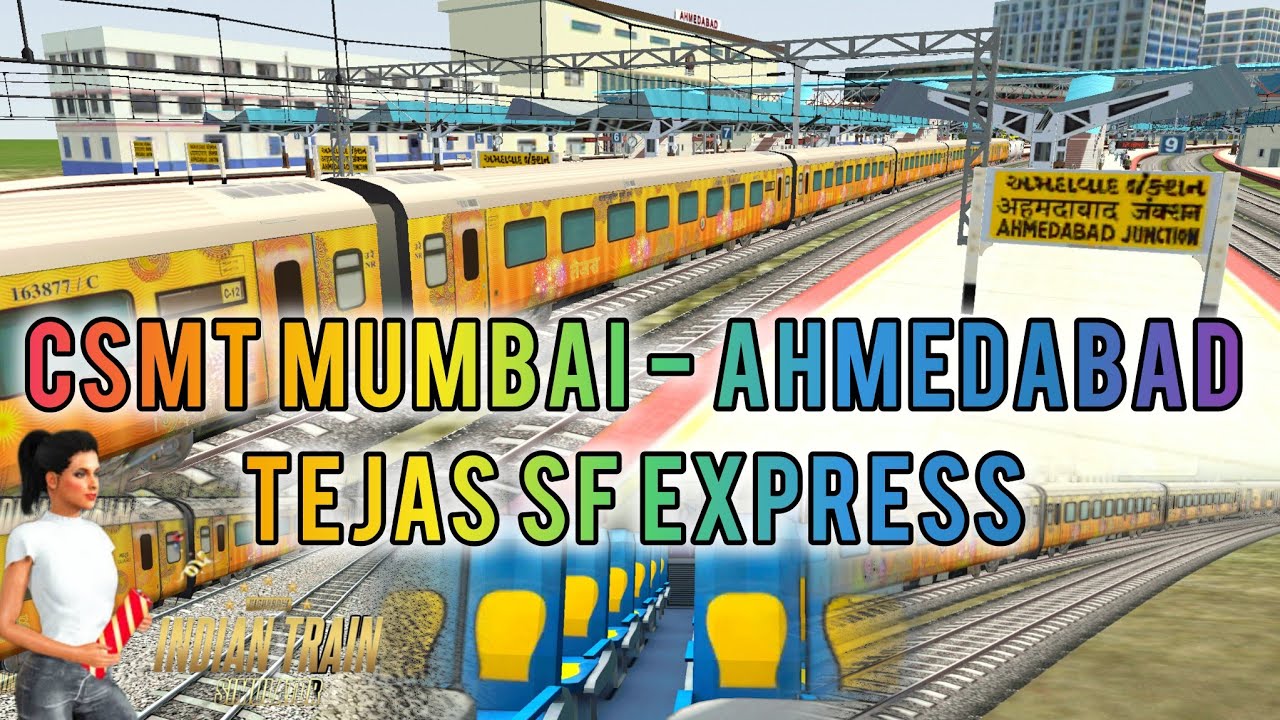 CSMT MUMBAI TO AHMEDABAD IRCTC TEJAS SF EXPRESS JOURNEY// INDIAN TRAIN ...