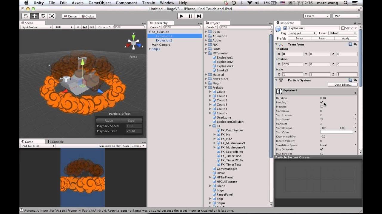 Unity Shuriken Toon Explosion FX Tutorial 3/3 - YouTube