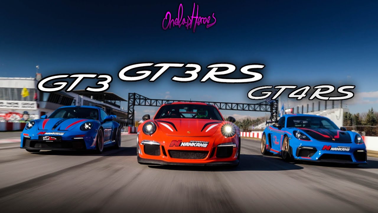 Porsche 911 GT3 v GT4 RS v GT3 RS - Track Battle ft. NEW Nankang CR-S ...