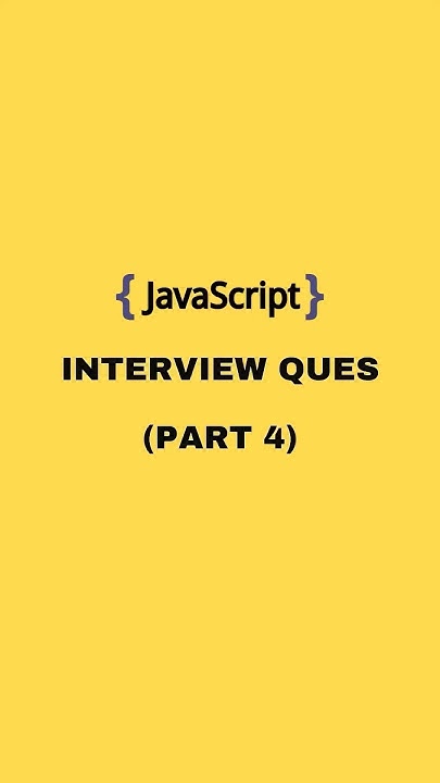 Javascript Interview Question Part 4 Coding Javascipt Programming Youtube 