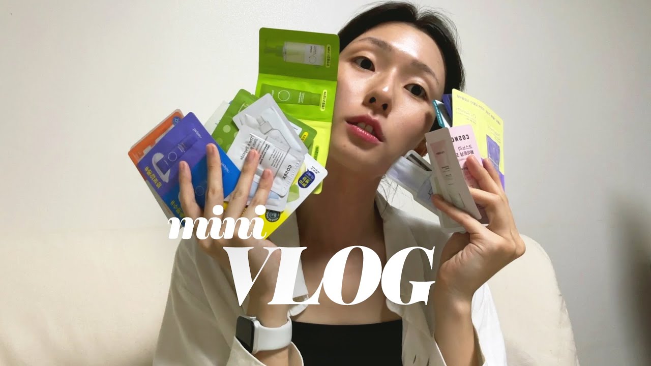 Mini Vlog • 뒤집어진 피부를 위한 💚올리브영 하울💚 올영세일 진정템 톤업선크림 신인배우 일상 브이로그