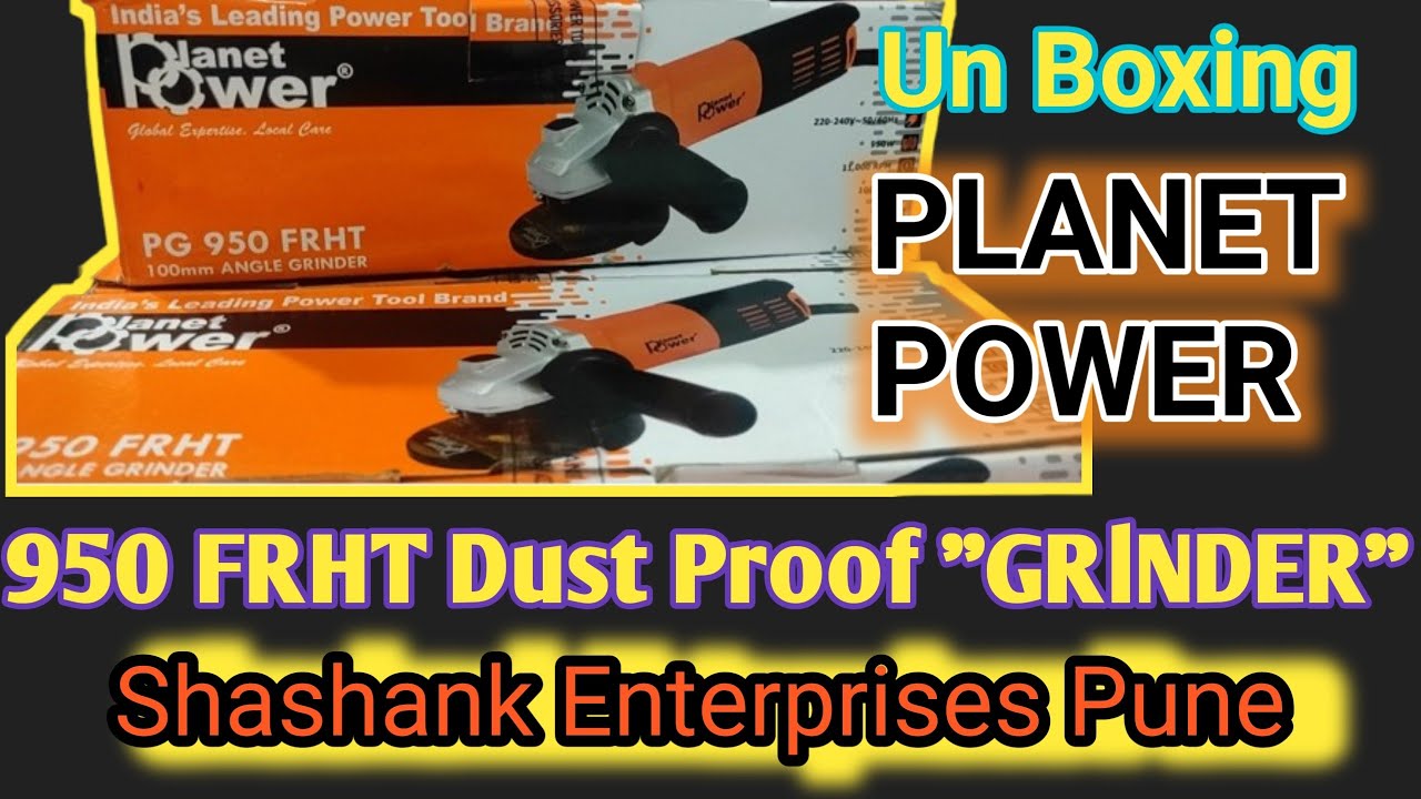 Un Boxing Planet Power PG 950 FRHT Grinder - Angle Grinder - YouTube