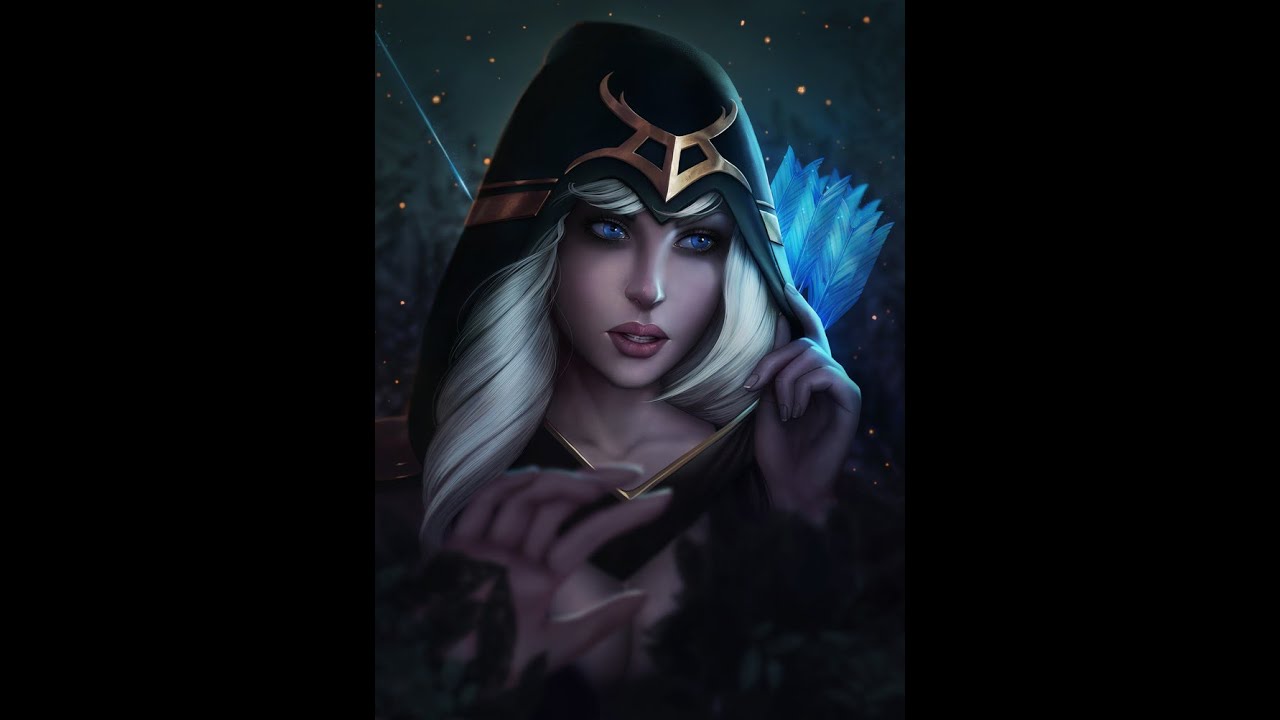Dibujando a / Drawing to Ashe (League of Legends) - YouTube