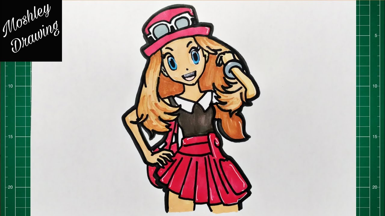 How to Draw Serena from Pokemon - YouTube