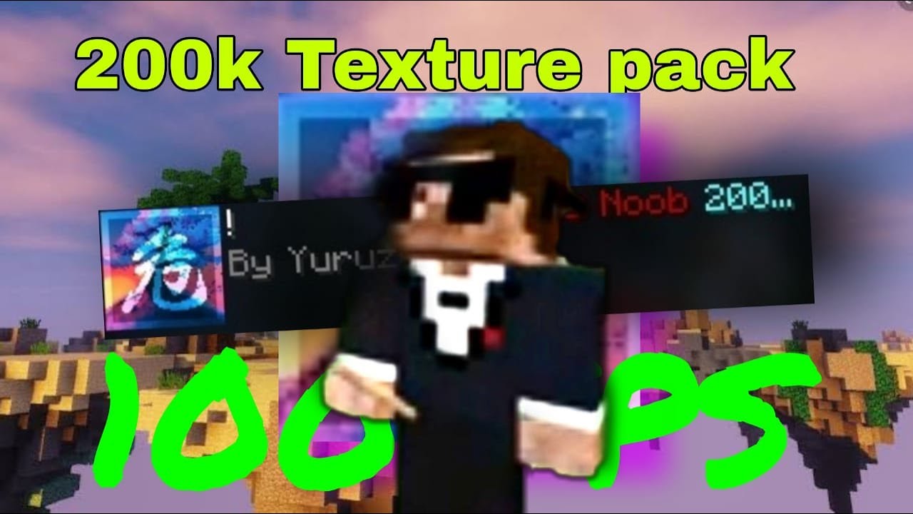 el mejor texture pack para minecraft pvp | Bedlessnoob 200k Pack - YouTube