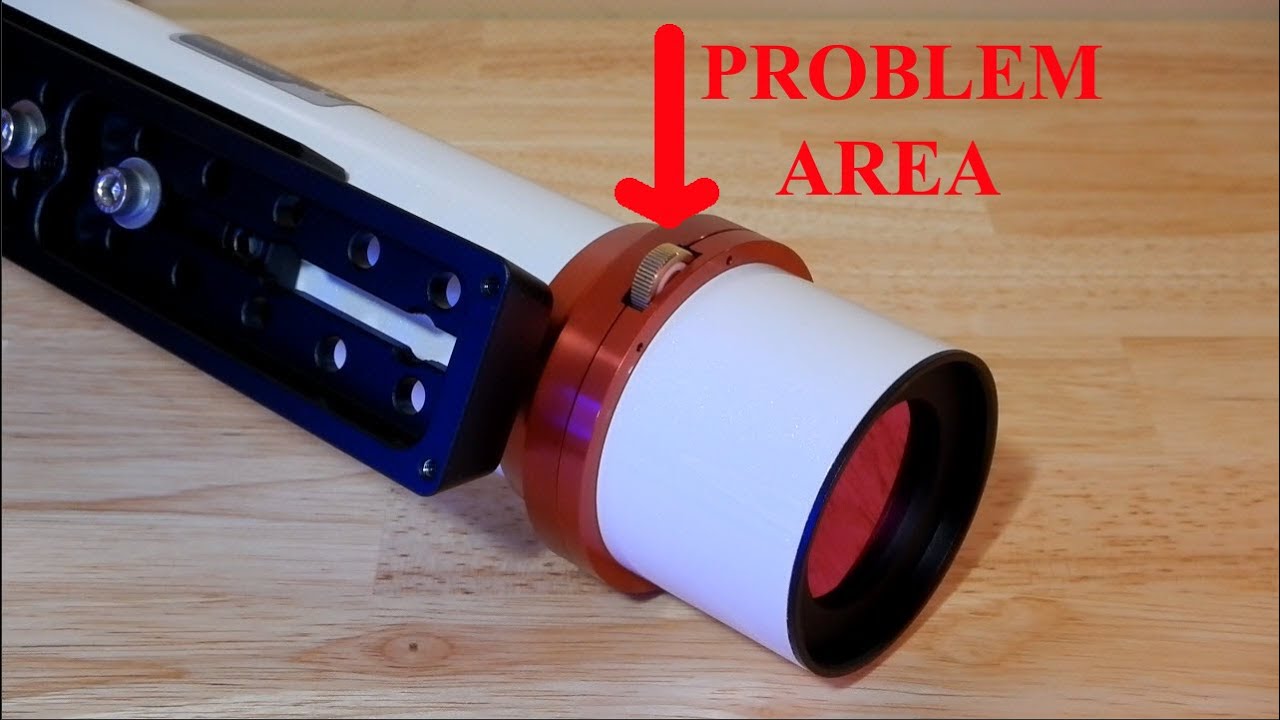 Lunt 40mm Dedicated Hydrogen-Alpha Solar Telescope - AN ISSUE IN THE THUMBWHEEL AREA STUD ...