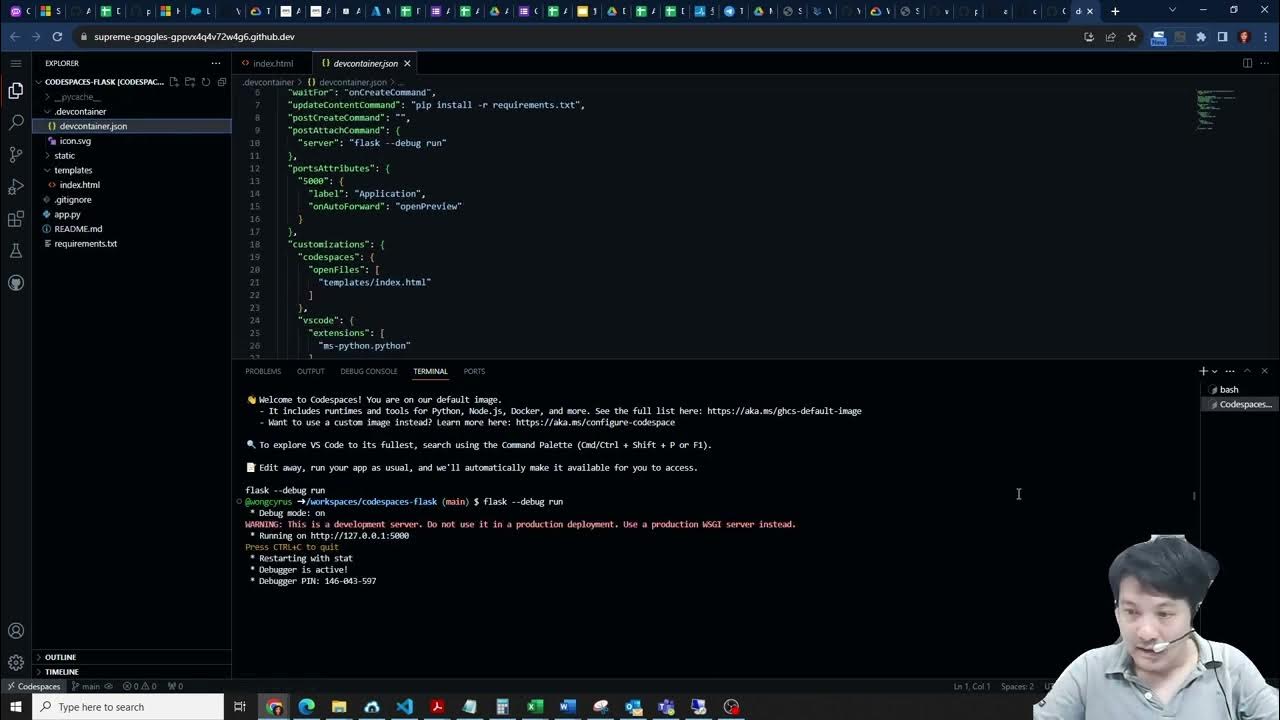 Codespaces Port Forwarding Bug Report - YouTube