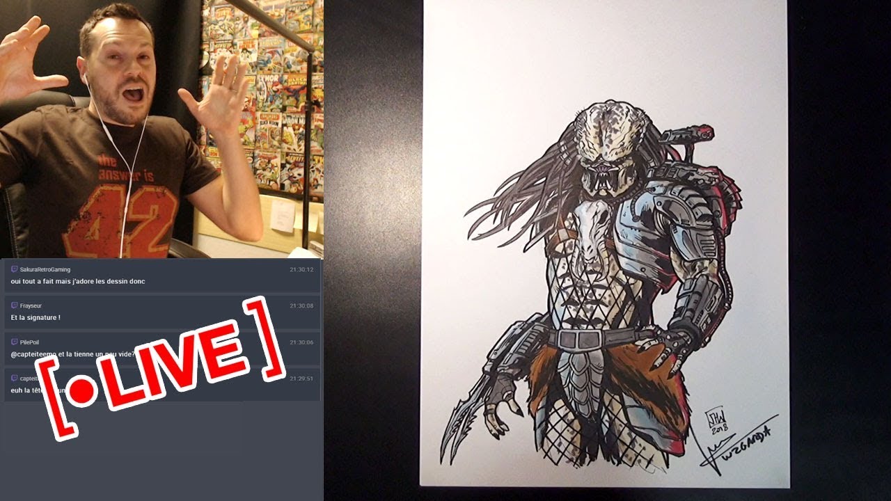 PREDATOR ️Art Stream with Day of the Geek ️🔴 - YouTube