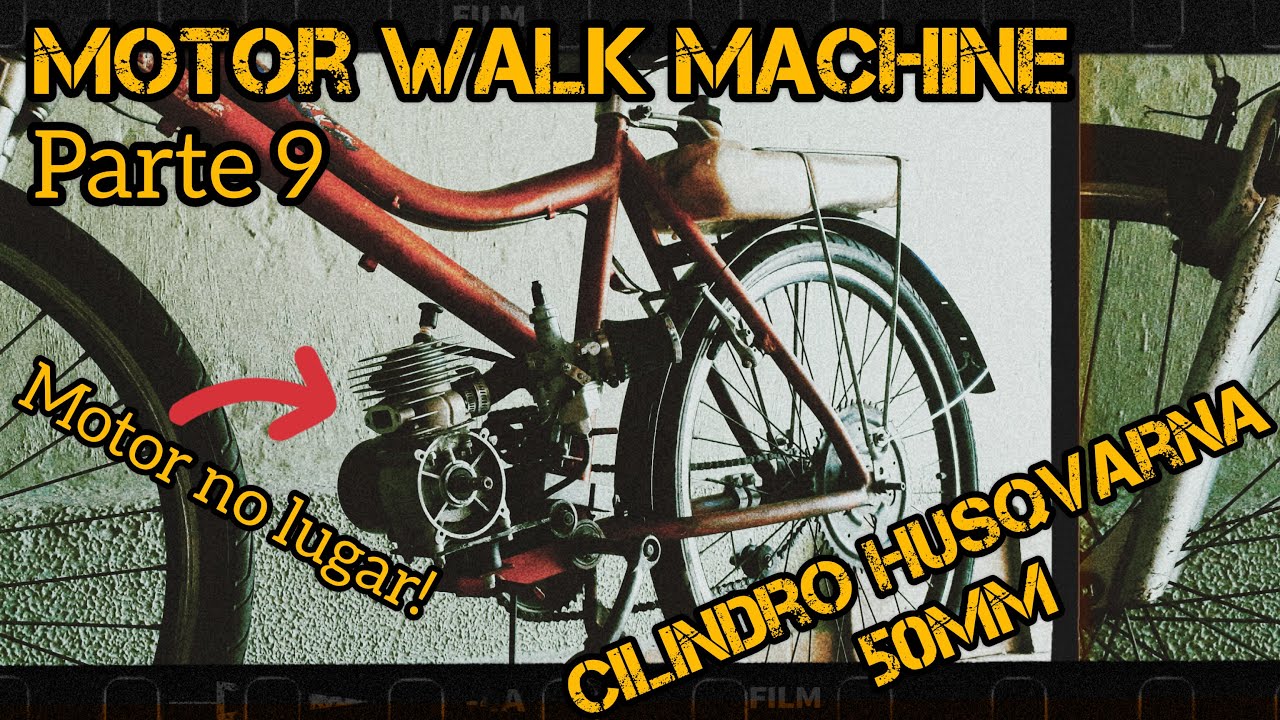 Instalando motor preparado na motorizada! Motor Walk Machine (big bore ...