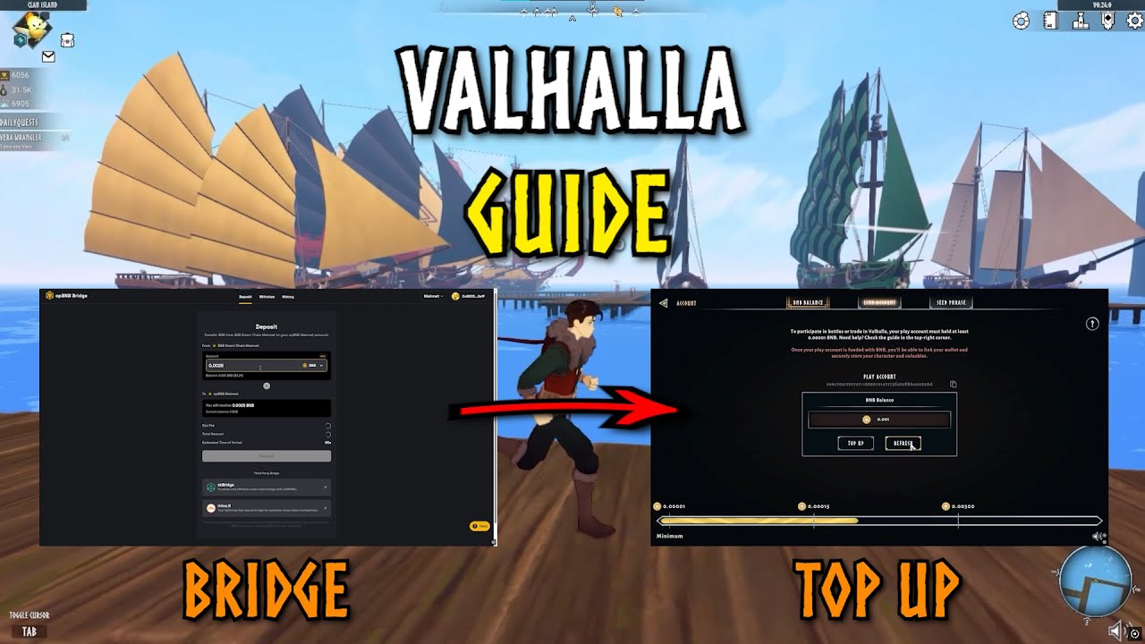 Valhalla Mainnet Guide: Bridge BNB to OpBNB & Top Up Your Account ...