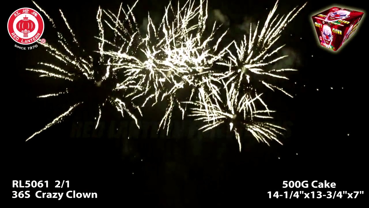 Crazy Clown - Red Lantern Fireworks - 500 Gram - RL5061 - YouTube