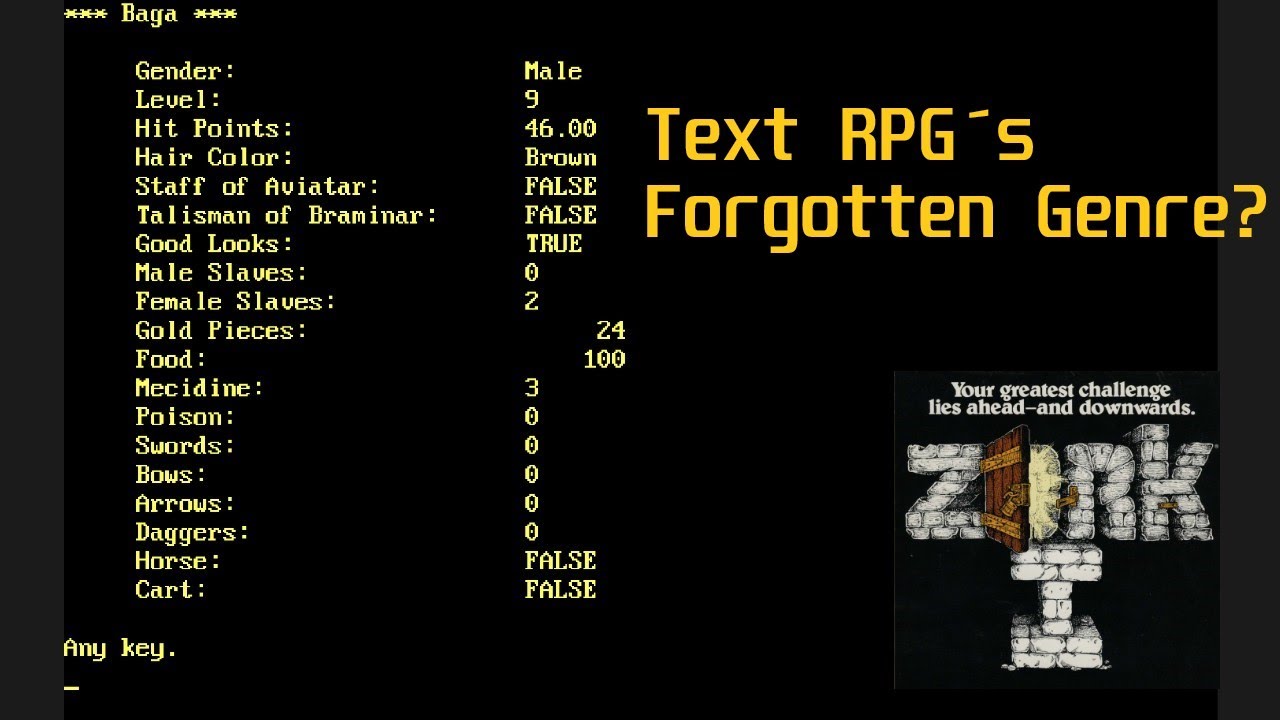 Text Rpg´s - A Forgotten Genre - YouTube