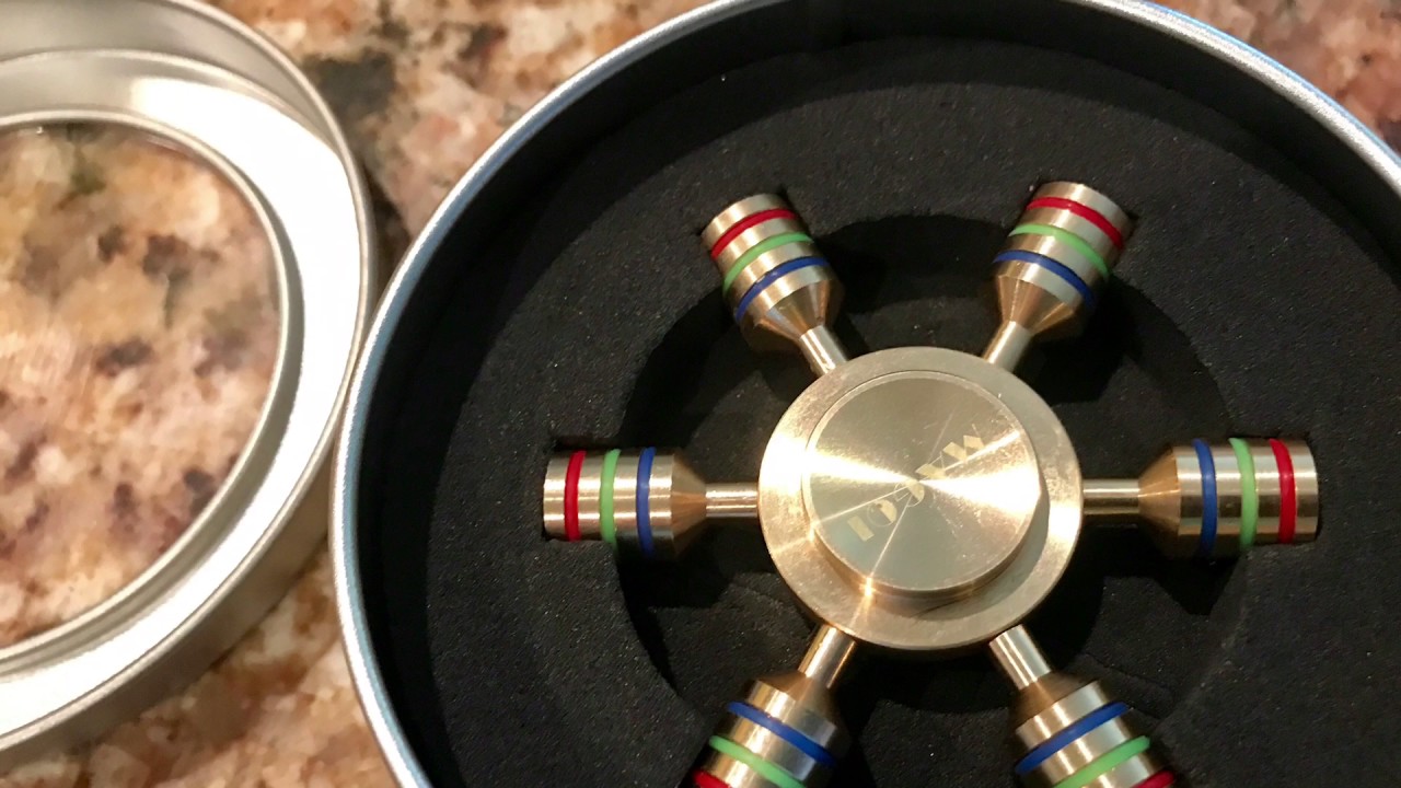 Six Sided Heavy Metal Fidget Spinner - YouTube