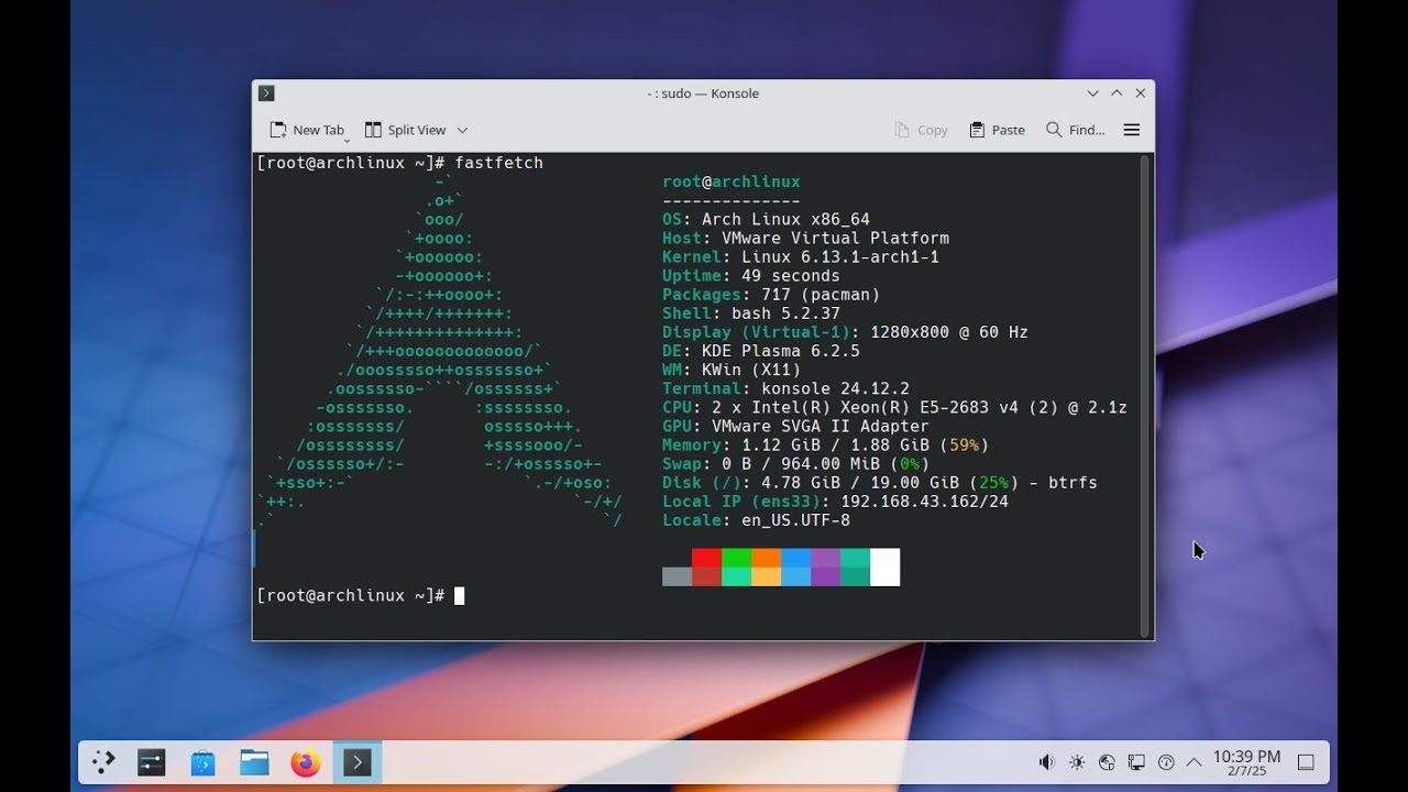 CÀI ARCH LINUX CÓ DỄ NHƯ BẠN NGHĨ? | Hướng dẫn cài Arch Linux 2025 trên VMWare Workstation Pro ...