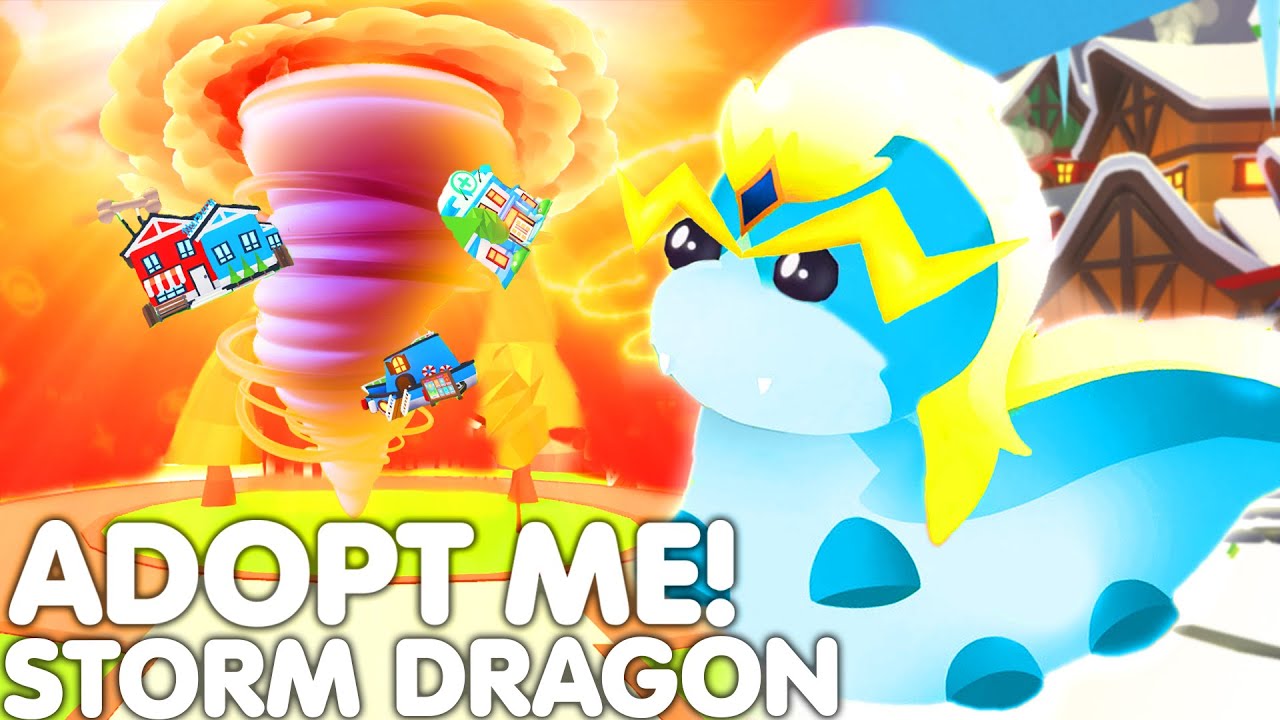 ⛈️NEW STORM DRAGON REVEALED IN ADOPT ME...😮🔥HUGE TORNADO EVENT! (MUST ...