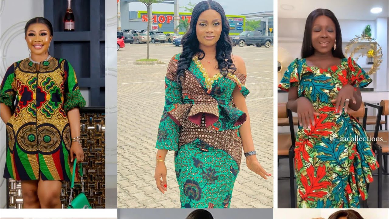 The beautiful elegant ankra styles for African ladies - YouTube