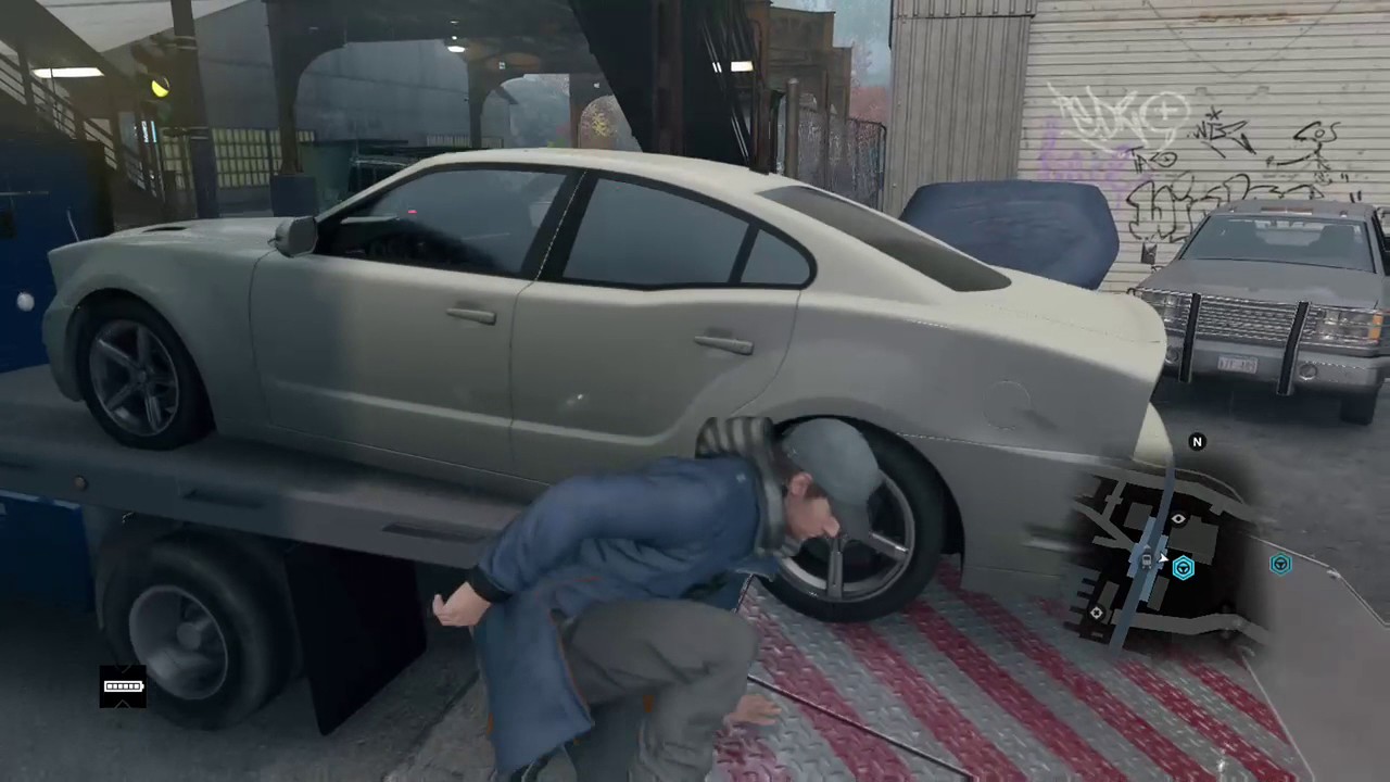 Watch Dogs How to put cars on the flat bed - YouTube