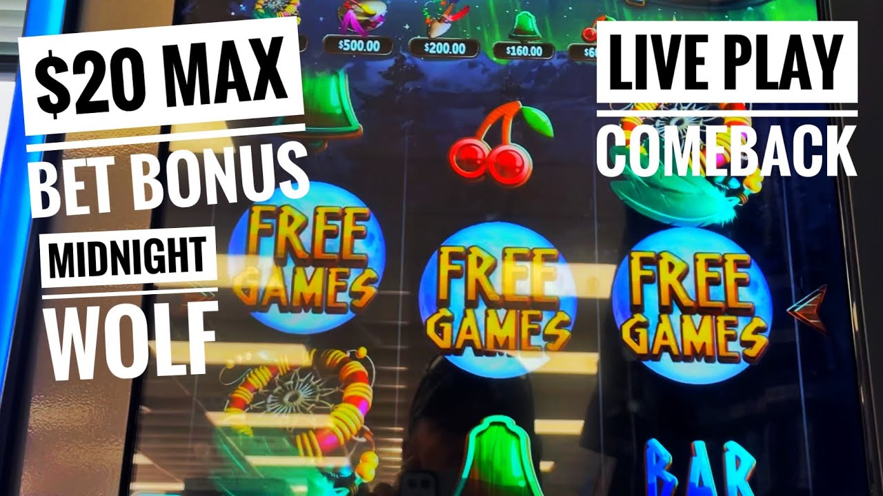 $20 Max Bets on Midnight Wolf! Max bet Bonus with a nice comeback ...