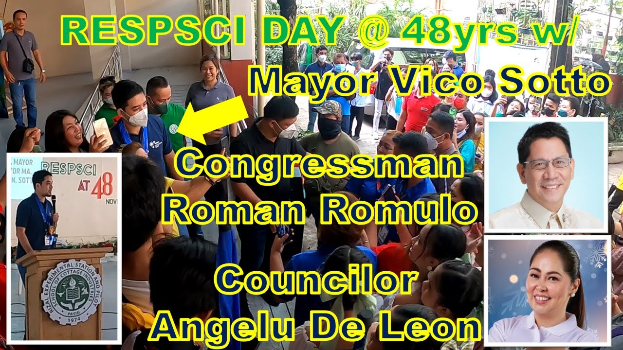 48 RESPSCI Foundation day, nakiisa sila Mayor Vico , Congressman Romulo ...