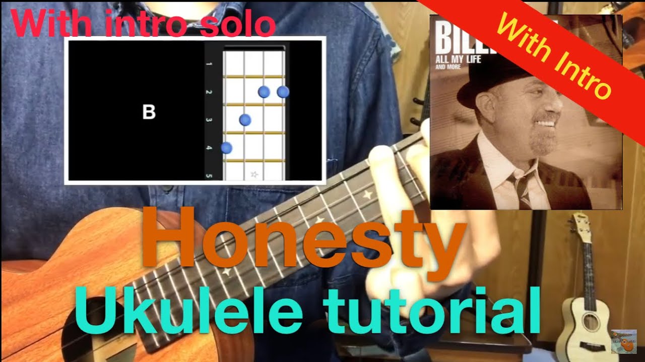 Lv.5【Intro-instrumental】Honesty-Ukulele Chords Tutorial - YouTube