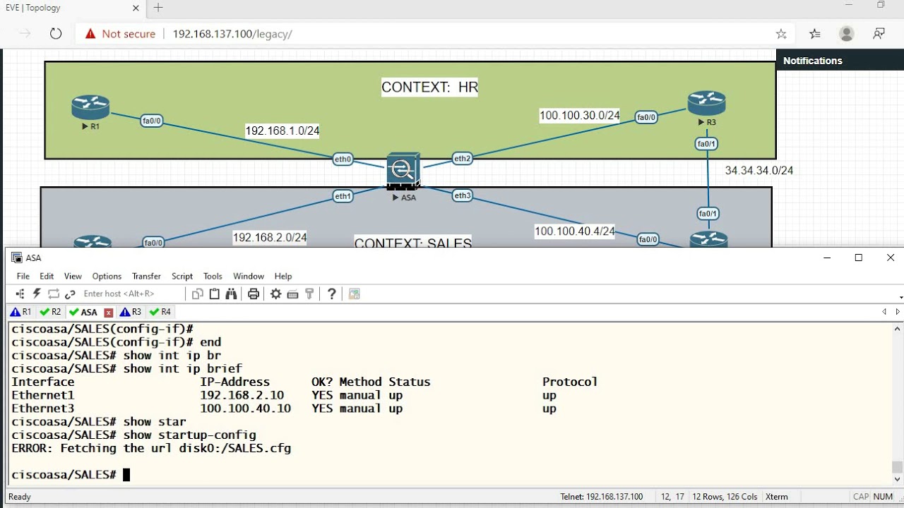 How to Configure Security Context in ASA || [TAMIL] - YouTube