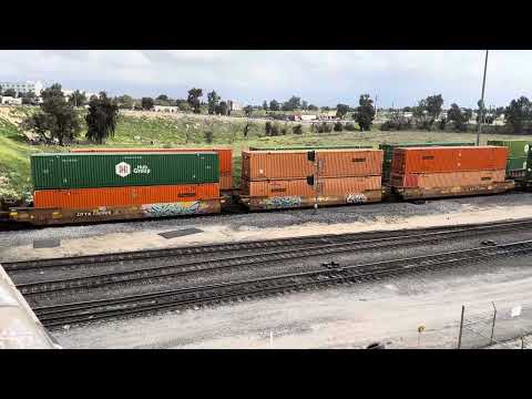 UP 6542 Leads Eastbound Intermodal Train Rolling Through West Colton Yard - YouTube
