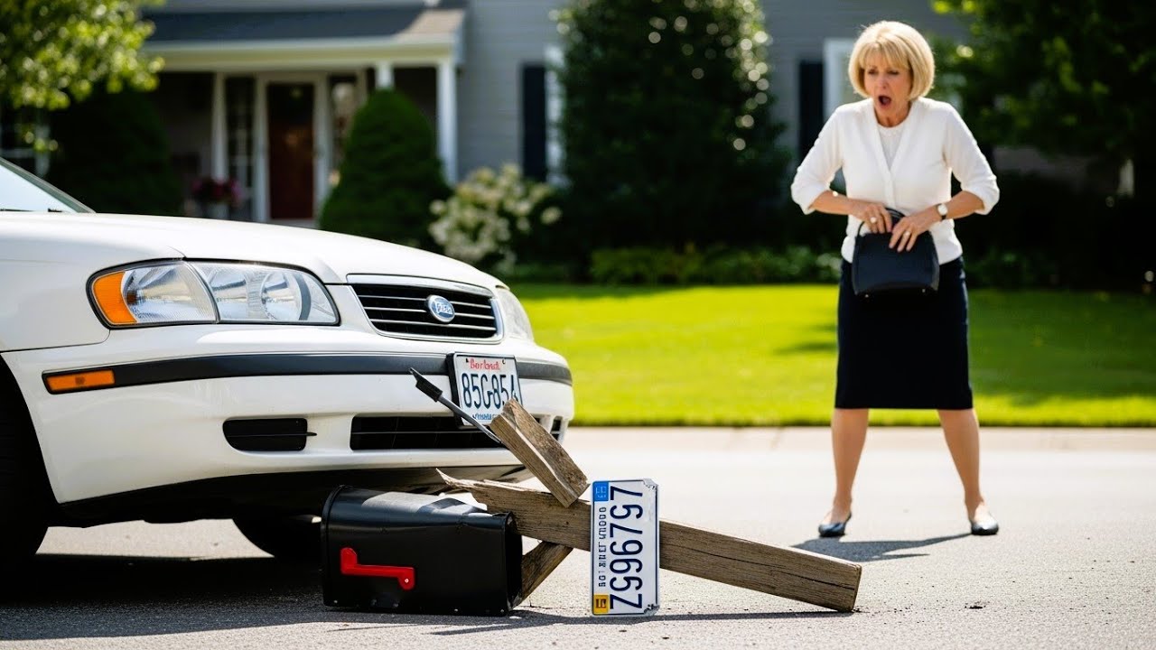 She Hit My Mailbox and Drove Off — But Karen Forgot Her License Plate ...