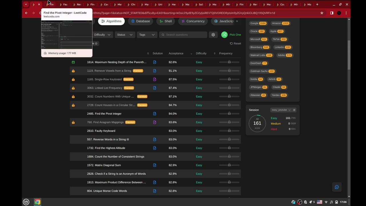 Leetcode Easy 160 - 180 | სწრაფი ამოხსნა | Speed Coding - YouTube