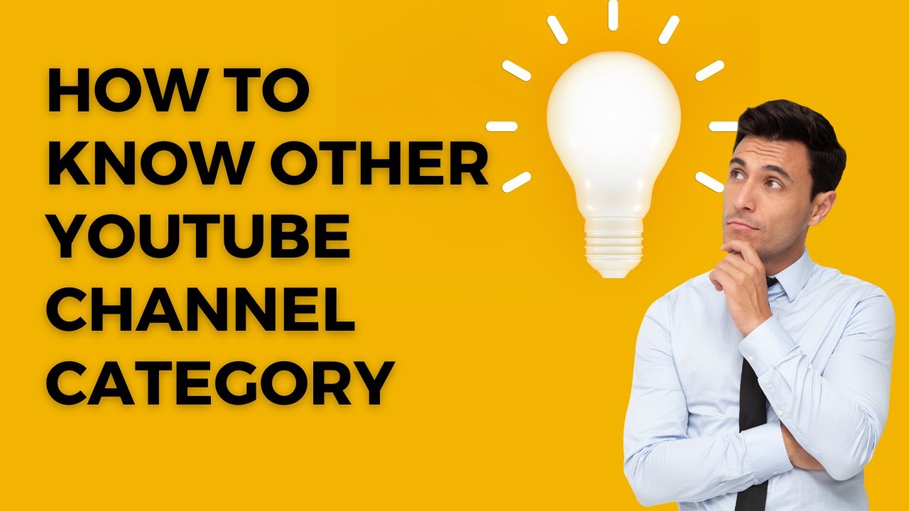 How to know other youtube channel category - YouTube