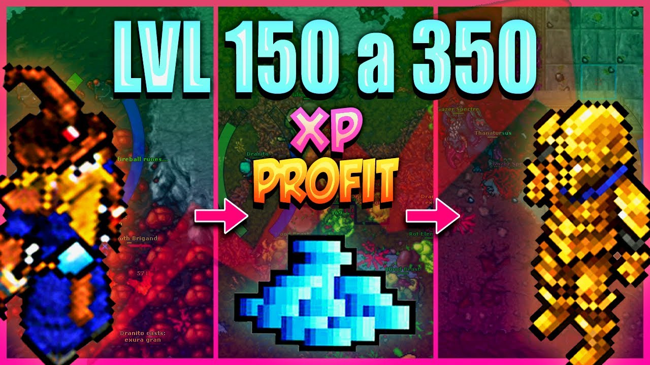 TIBIA - 7 HUNTS PARA MAGES ENTRE O LEVEL 150 E 350 - YouTube