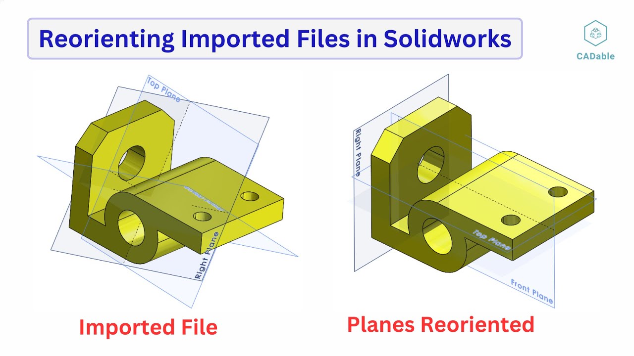Reorienting Imported Files in SolidWorks | Establish New Coordinate ...