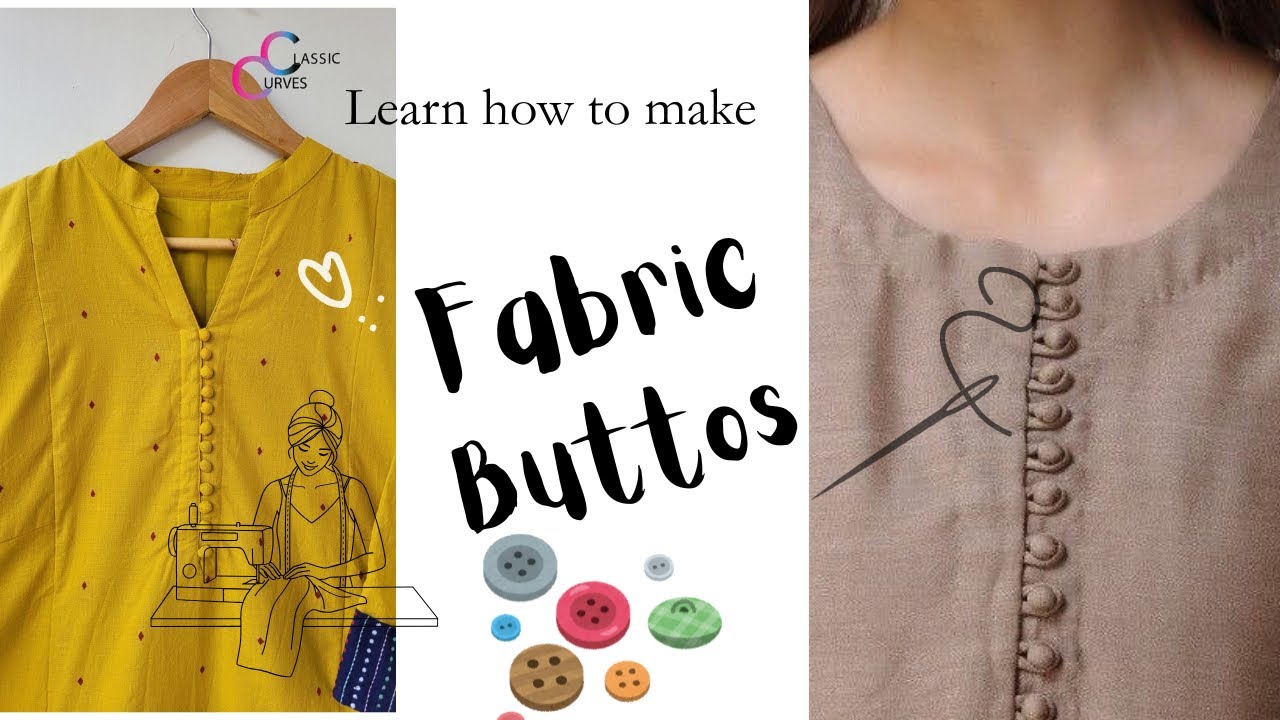 Learn how to make fabric button . - YouTube