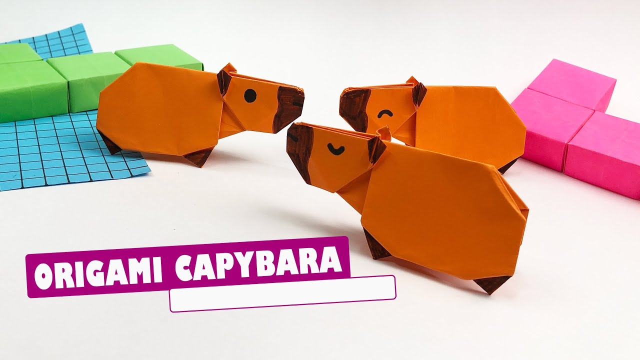 Origami Paper Capybara | How to make paper animals #trending #diy # ...