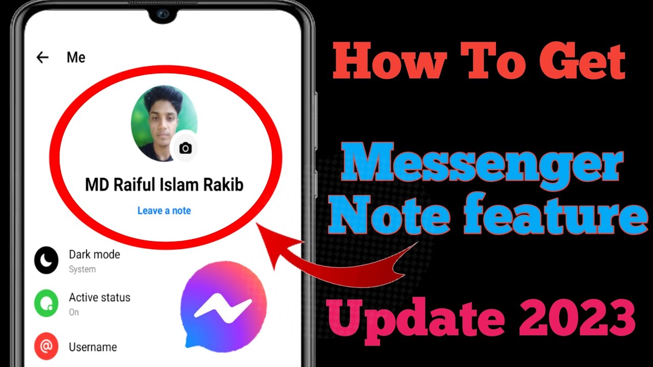 How To Get Messenger Note Features New Update 2023||How to fix ...