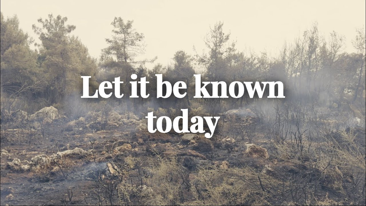 Elijah's prayer [Let it be known today] | Official Lyric Video | Joel ...