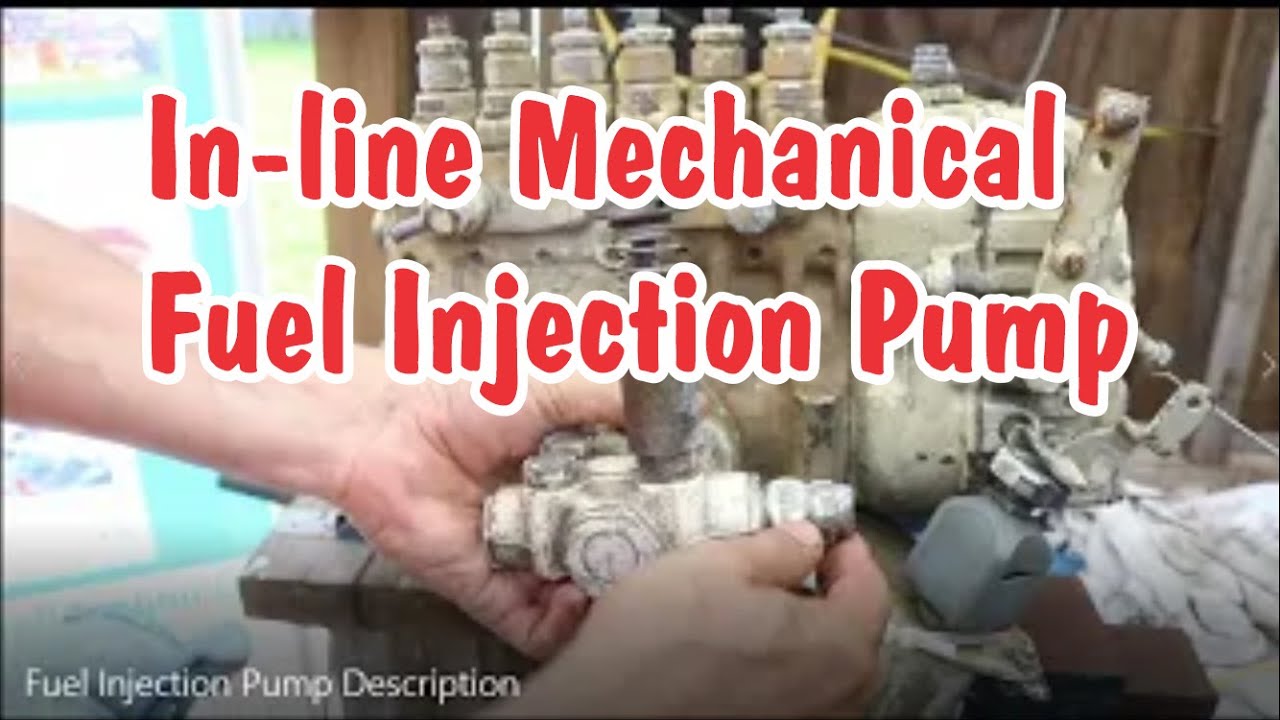 In-line Mechanical Fuel Injection Pump - YouTube
