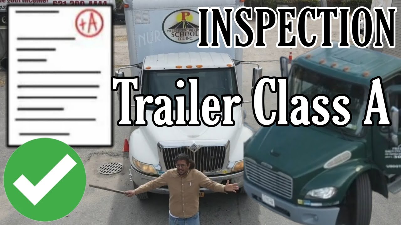 PreTrip Inspection Trailer Class A Demonstration - YouTube