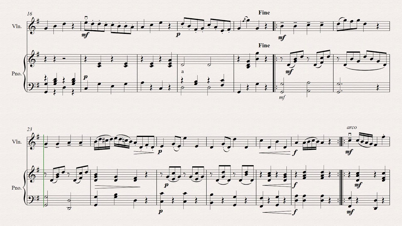 Gavotte F. J. Gossec (Acompañamiento Piano) Suzuki 1 - YouTube