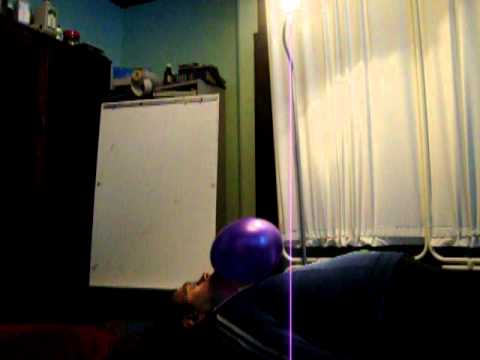 Inflating myself with a thirty litre (7 gallons) air balloon - YouTube