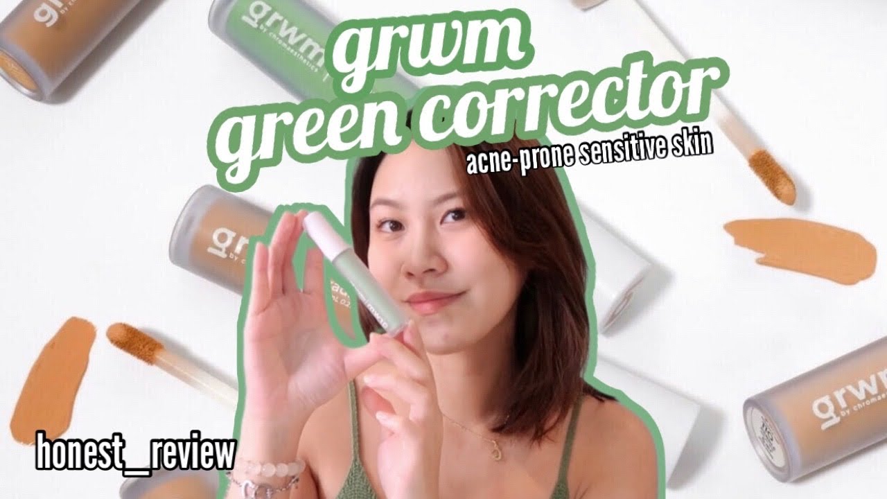 GRWM RADIANCE TINT GREEN CORRECTOR FULL REVIEW 2022 | acne-prone ...