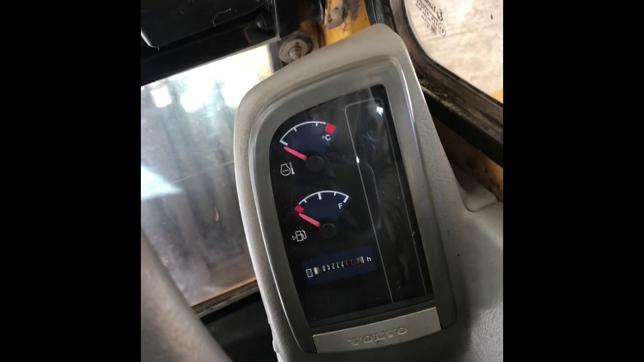 Volvo ECR28 mini excavator - temperature sensor diagnostic and repair ...