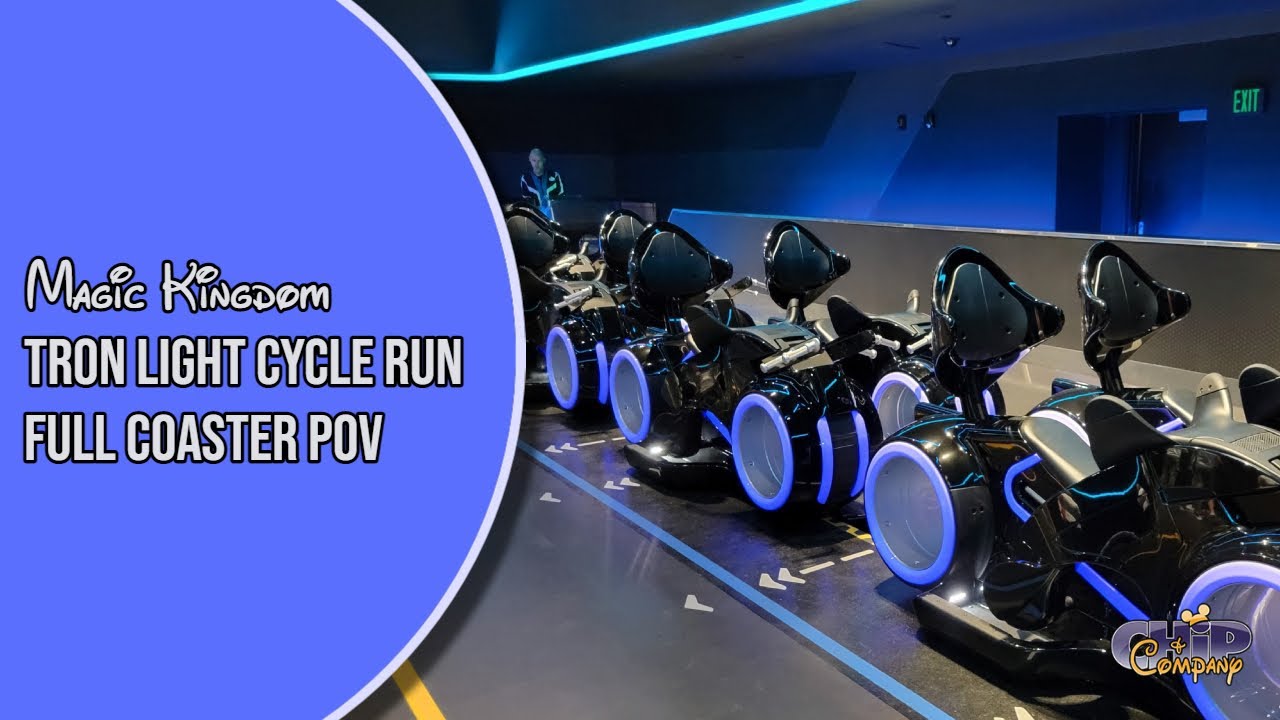 TRON Lightcycle Run - Full Coaster POV from the Magic Kingdom - YouTube