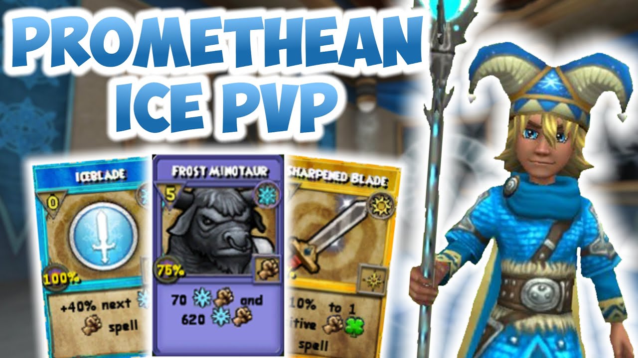 Wizard101: Promethean (99) Ice PVP | FROST MINOTAUR IS BROKEN!! - YouTube