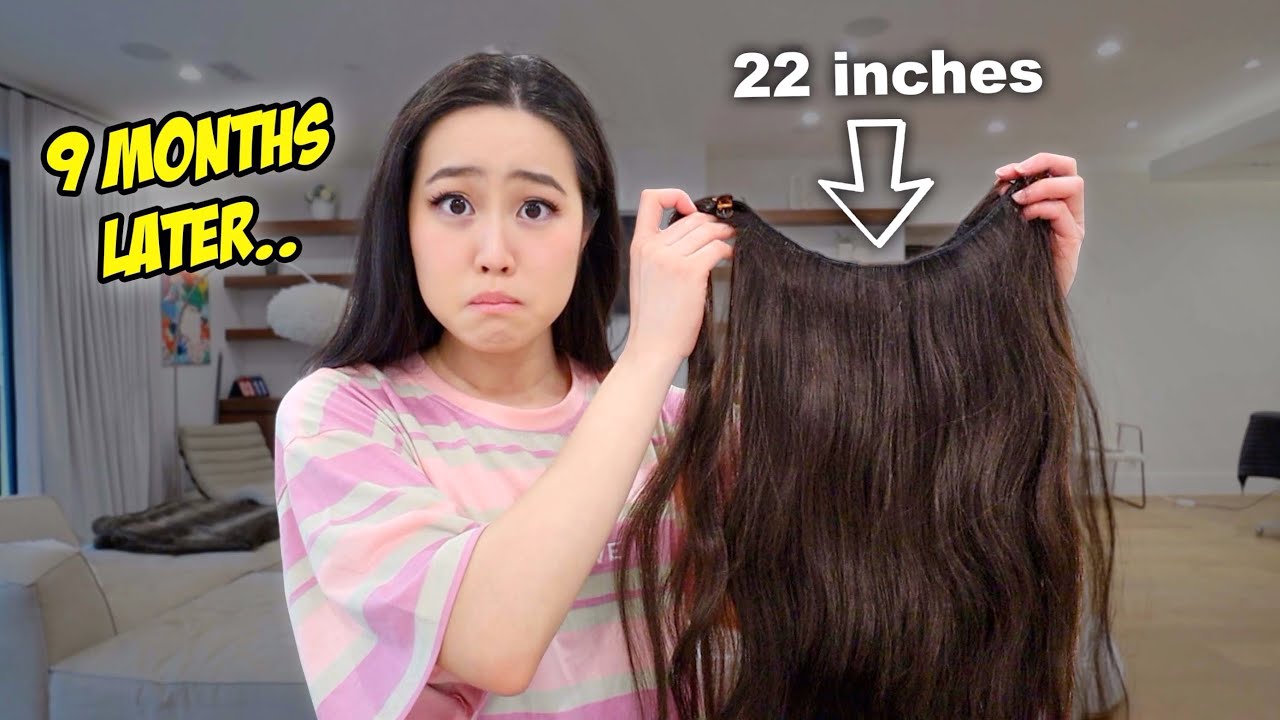 Taking my extensions OUT for the FIRST TIME IN 9 MONTHS! - YouTube