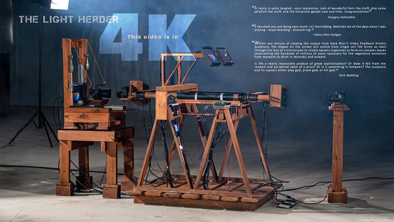 HD Video Feedback Kinetic Sculpture: The God Machine - YouTube
