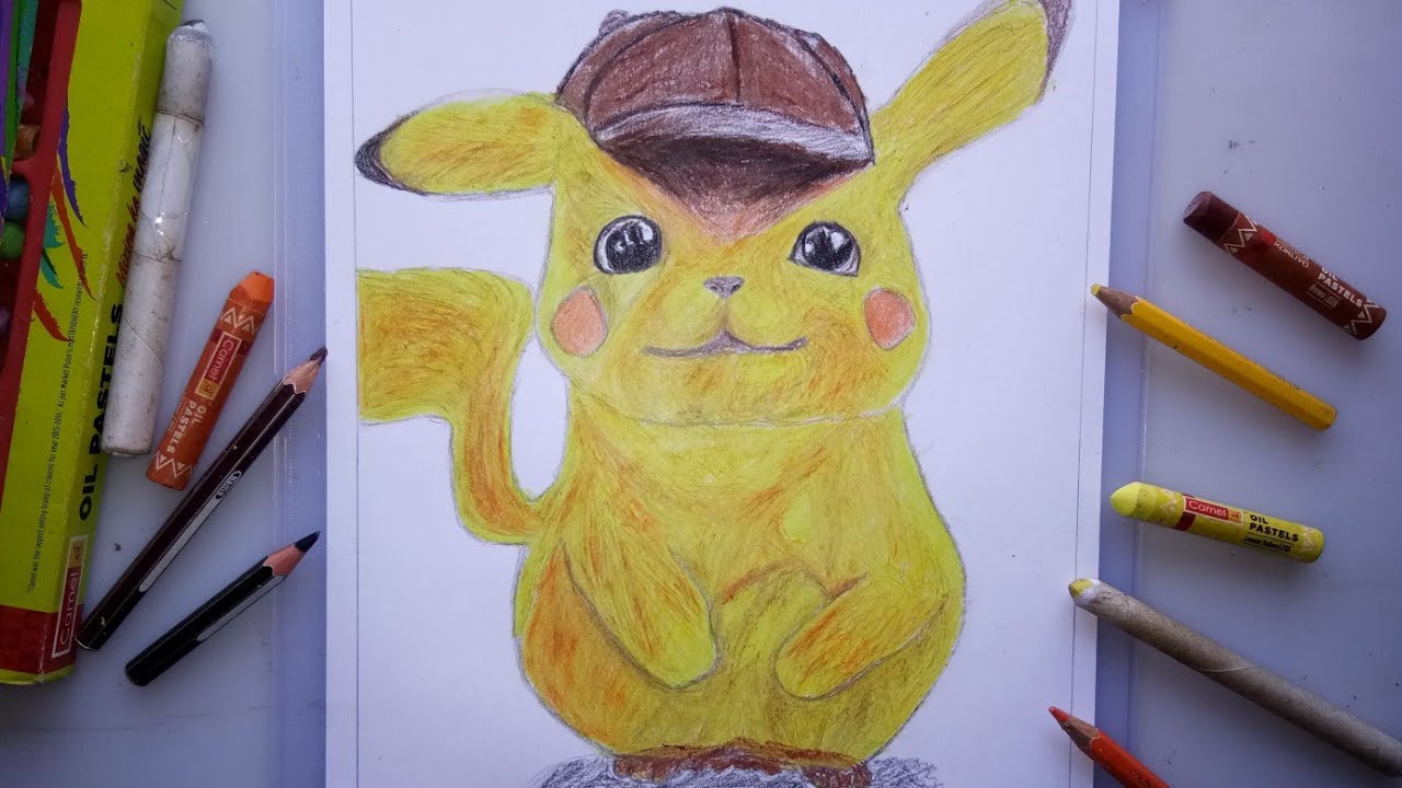 Drawing Pokemon: Detective pikachu | drawholic @2006-annolrikame - YouTube